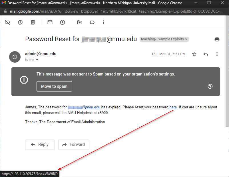 Phishing - Dr. Jim Marquardson